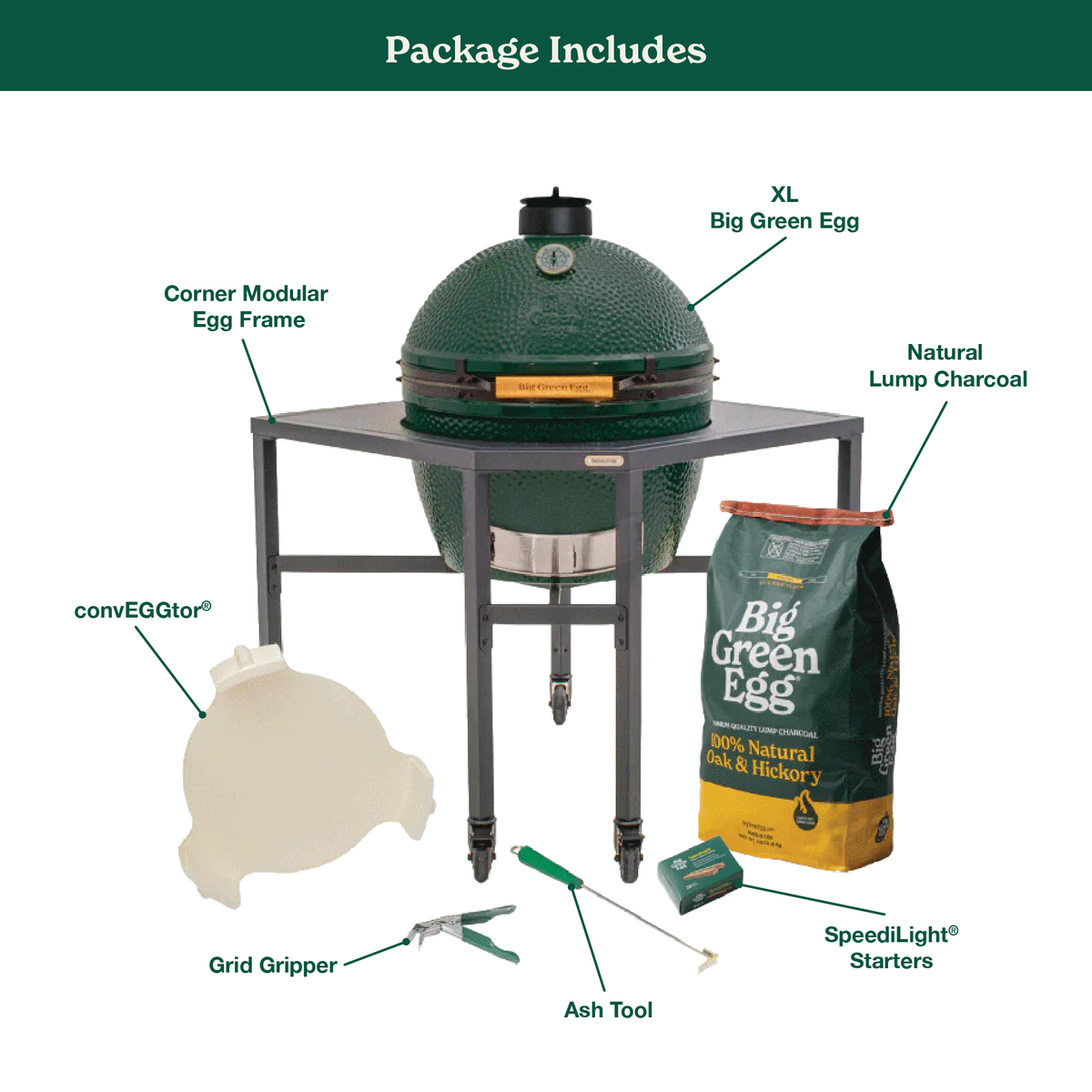 Egg Packages Ceramic Grill Big Green Egg